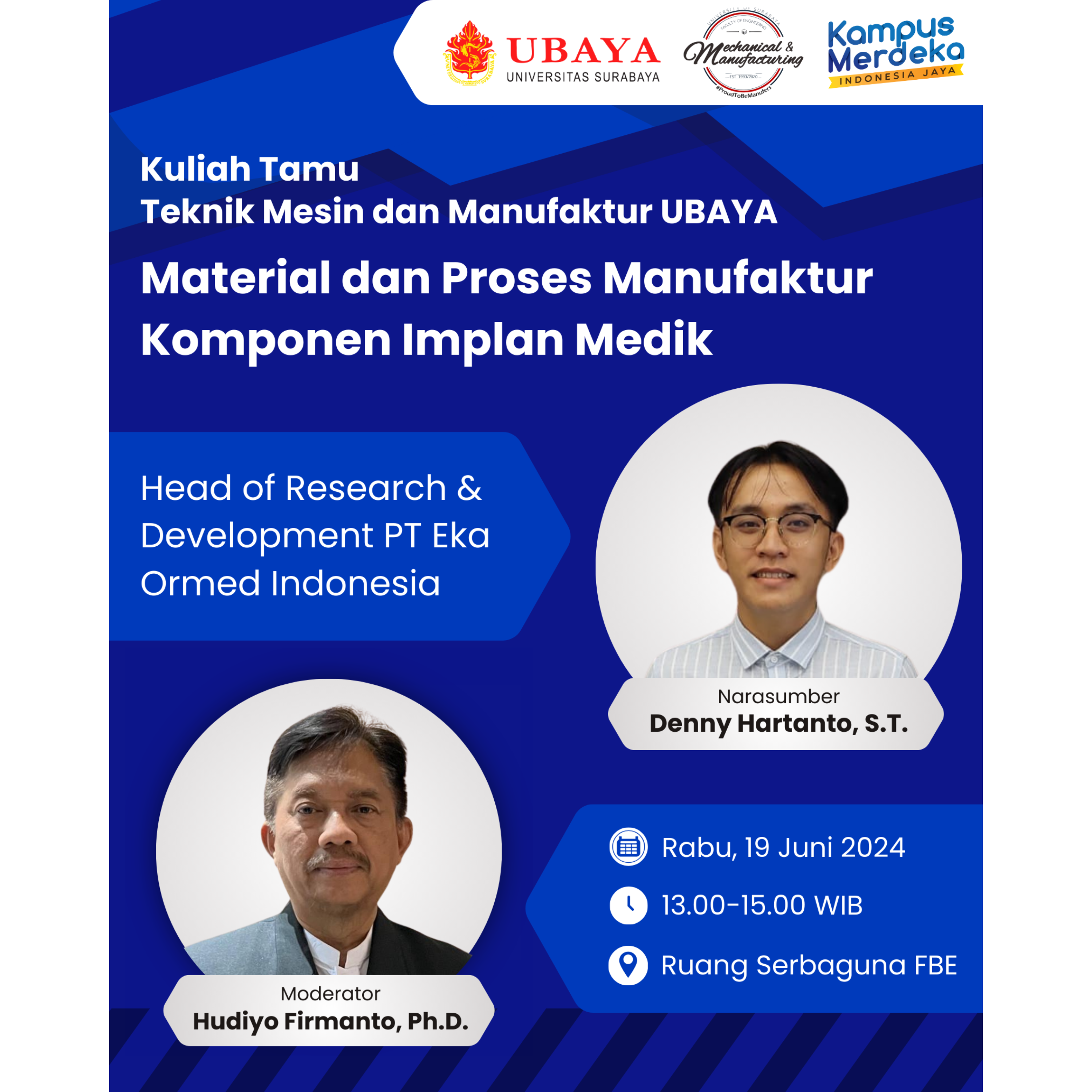 Kuliah Tamu "Material dan Proses Manufaktur Komponen Implan Medik ...